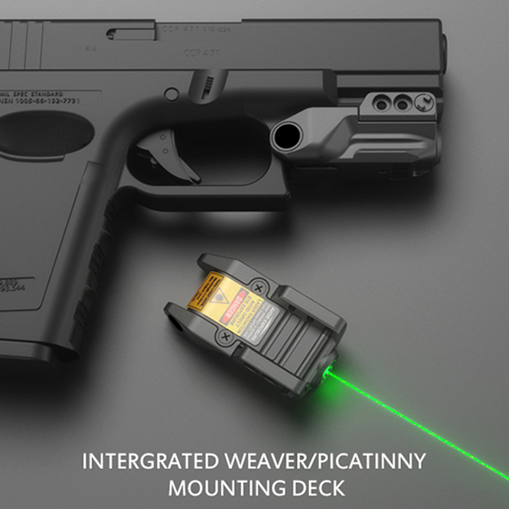 Hawk Gazer Tactical Low Profile Rechargeable Green Laser Sight w/Smart ...