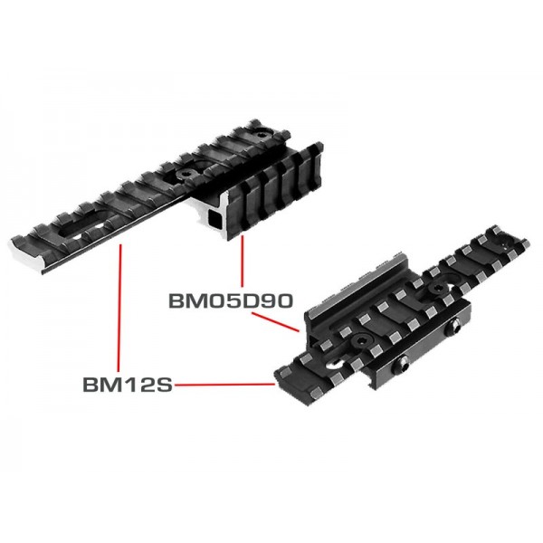 Tactical Picatinny 90 Degree 5 Slots Mount, BM05D90 – Lion Gears, Inc.